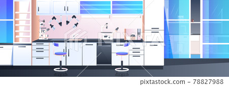 empty no people chemical research laboratory... - Stock Illustration ...