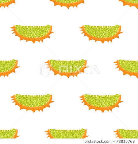Seamless pattern with fresh cut slice yellow... - Stock Illustration ...