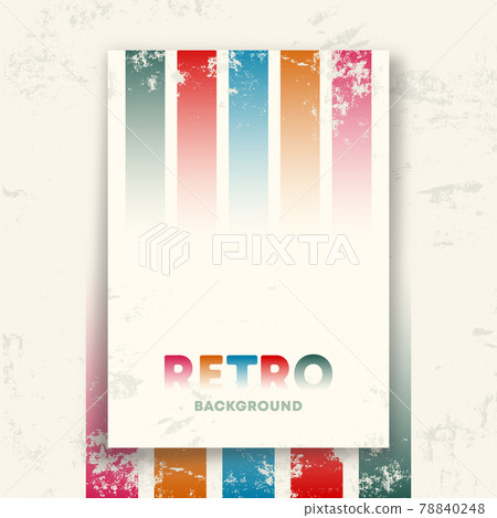 Retro design poster with vintage grunge texture... - Stock Illustration ...