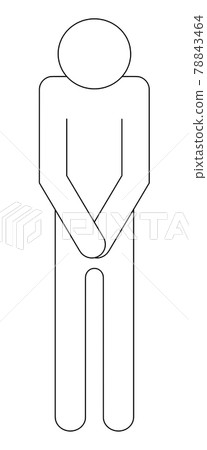 Stickman bowing - Stock Illustration [78843464] - PIXTA