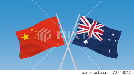 Flags of China and Australia - Stock Illustration [78844047] - PIXTA