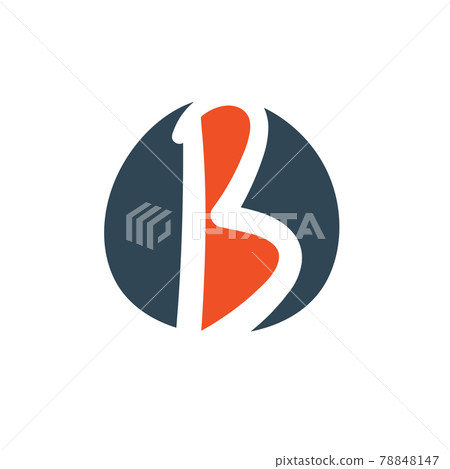 Dynamic Letter B Logo Simple design. Gradient... - Stock Illustration ...