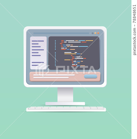 web development programmer engineering coding... - Stock Illustration ...