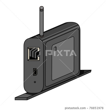 Black wifi router - Stock Illustration [78851978] - PIXTA