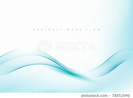 Abstract shiny color blue wave design element... - Stock Illustration ...