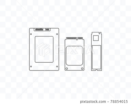 Ssd mSATA, M2, SSD icon. Vector illustration,... - Stock Illustration ...