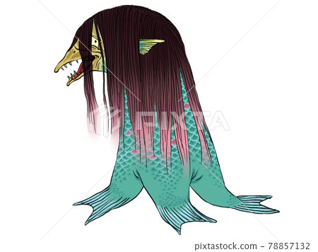 Amabie with Japanese style illustrations - Stock Illustration [78857132 ...