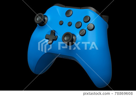Realistic blue joystick for video game... - Stock Illustration ...