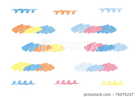 Watercolor design subheading set - Stock Illustration [78876287] - PIXTA