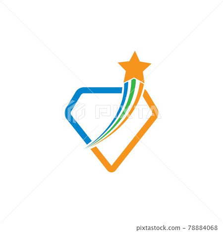 Diamond star logo vector icon illustration design - Stock Illustration ...