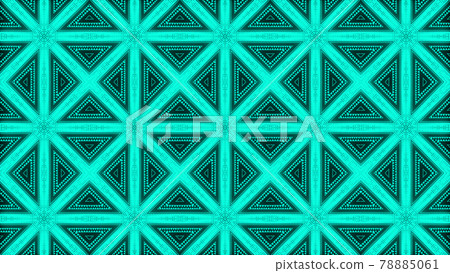 Turquoise pattern Gothic kaleidoscope CG... - Stock Illustration ...