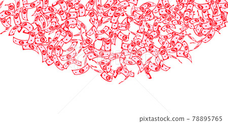 British pound notes falling. Floating GBP bills on - Stock Illustration ...