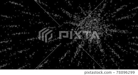 Falling numbers, big data concept. Binary white...-插圖素材 [78896299 ...
