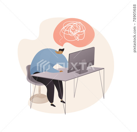 Frustration abstract concept vector illustration. - Stock Illustration ...