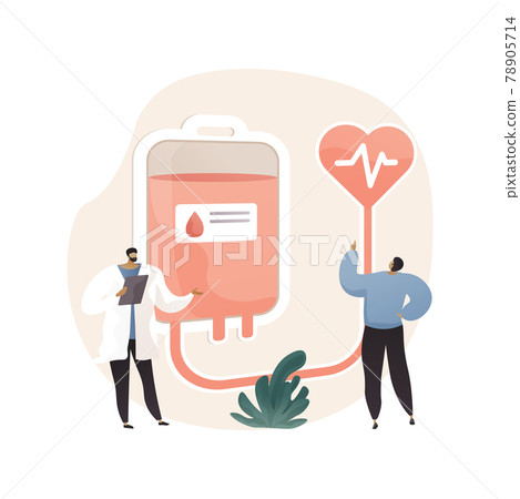 Blood donation abstract concept vector... - Stock Illustration ...
