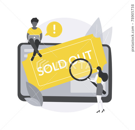 Sold-out event abstract concept vector... - Stock Illustration ...