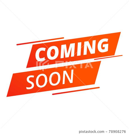 Coming soon sample icon, cartoon style - Stock Illustration [78908276 ...