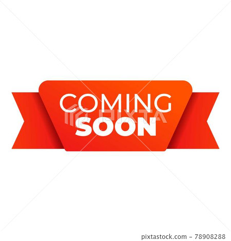 Coming soon sign icon, cartoon style - Stock Illustration [78908288 ...