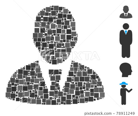 Square Manager Icon Vector Collage-插圖素材 [78911249] - PIXTA圖庫