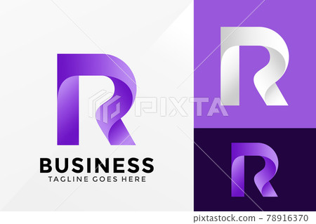 Letter R Business Logo Design, Brand Identity... - Stock Illustration ...