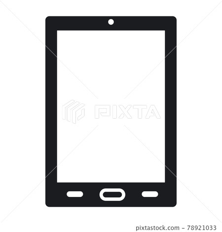 Illustration of the tablet icon on the white... - Stock Illustration ...