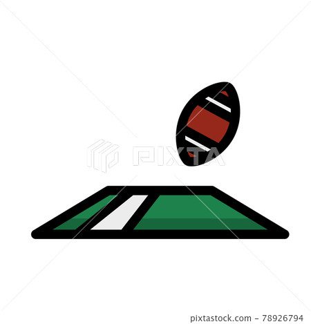 American Football Touchdown Icon - Stock Illustration [78926794] - PIXTA
