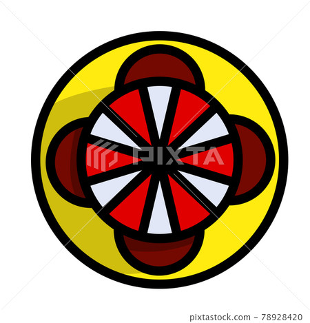 Carousel Top View Icon - Stock Illustration [78928420] - PIXTA