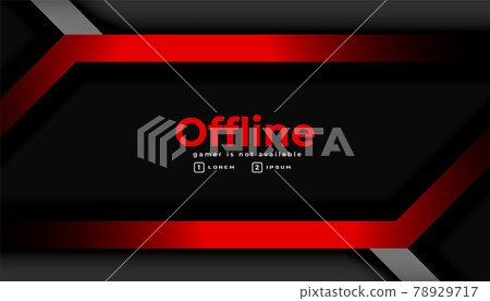 modern dark gaming offline banner background - Stock Illustration ...