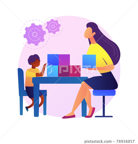 Social-emotional development abstract concept... - Stock Illustration ...