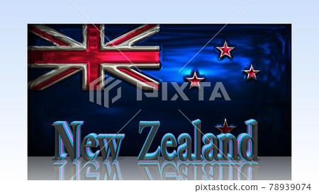 New_Zealand flag and text on the floor 1-1-2 - Stock Illustration ...