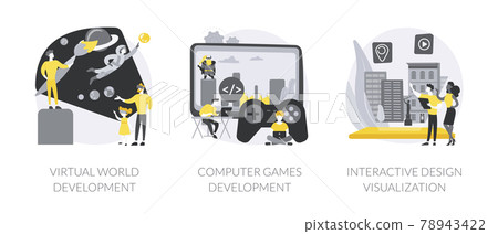 Web programming abstract concept vector... - Stock Illustration ...