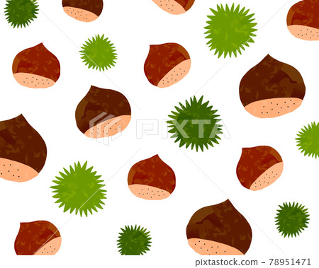 Watercolor style chestnut pattern background... - Stock Illustration ...