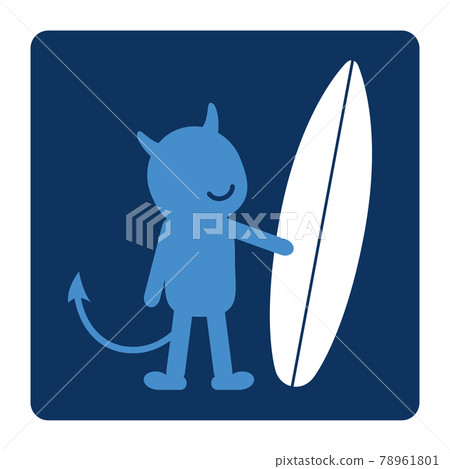 Illustration of a devil surfing - Stock Illustration [78961801] - PIXTA