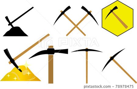 gold mine, vector, vectors - Stock Illustration [78978475] - PIXTA