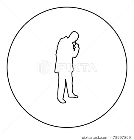 Man poking in nose use finger Male cleans nasal - Stock Illustration ...
