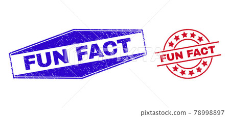 FUN FACT Rubber Watermarks in Circle and... - Stock Illustration ...
