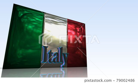 Italy's flag and text on the floor 1-3-1 - Stock Illustration [79002486 ...