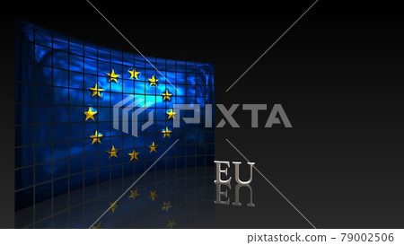 EU flag and text on the floor 5-1-1 - Stock Illustration [79002506] - PIXTA
