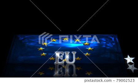 EU flag and text on the floor 2-3-2 - Stock Illustration [79002523] - PIXTA