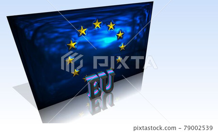 EU flag and text on the floor 1-2-1 - Stock Illustration [79002539] - PIXTA