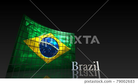 Brazil flag and text on the floor 5-3-1 - Stock Illustration [79002683 ...
