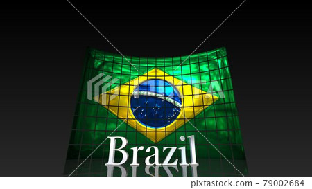 Brazil flag and text on the floor 5-3-2 - Stock Illustration [79002684 ...