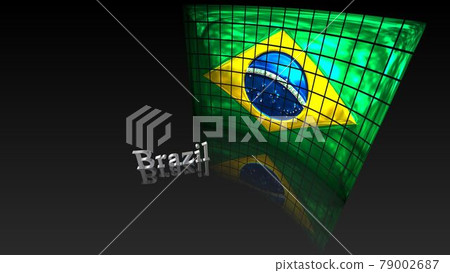 Brazil flag and text on the floor 5-2-3 - Stock Illustration [79002687 ...