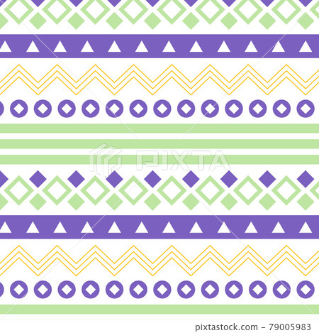 Simple shapes. Vector pattern in flat style - Stock Illustration ...