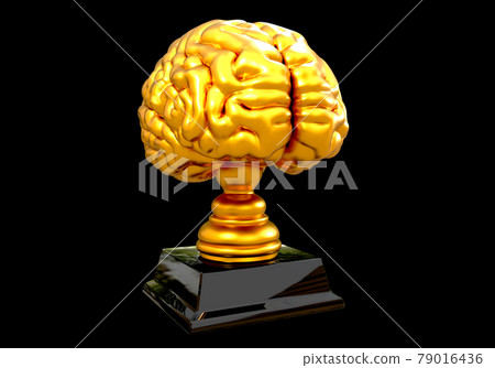 Brain trophy - Stock Illustration [79016436] - PIXTA