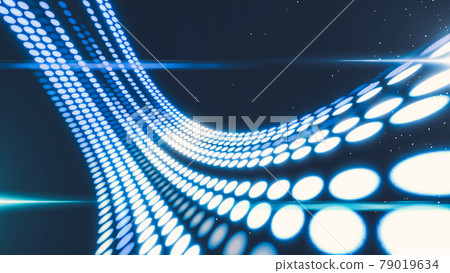 Visionary data flow and transfer on cyber space - Stock Illustration ...