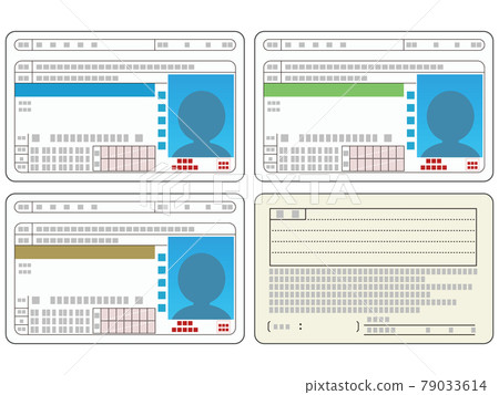 Driver's license multiple variations - Stock Illustration [79033614 ...