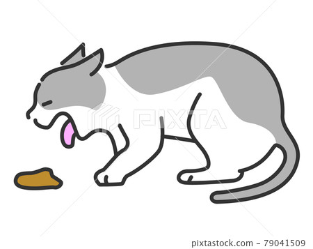 Vomiting cat - Stock Illustration [79041509] - PIXTA