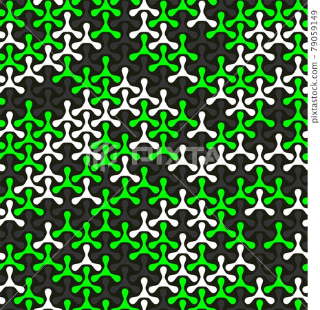 Modern seamless pattern of colored triplex... - Stock Illustration ...