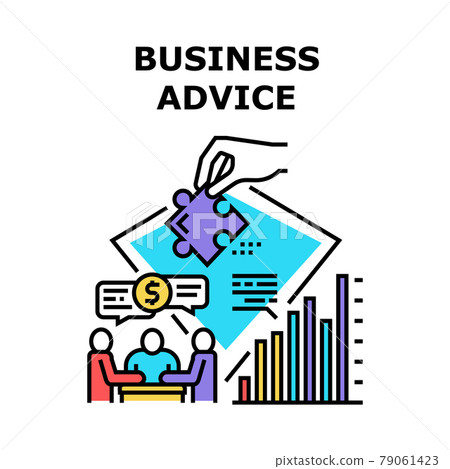 Business Advice Vector Concept Color Illustration - Stock Illustration ...